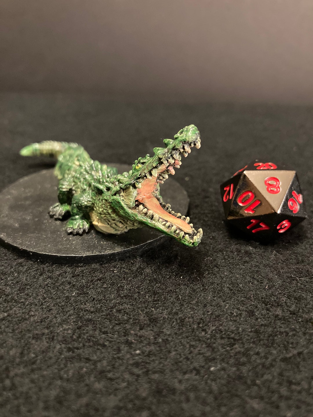 Dire Crocodile by Reaper / Painted Miniature for Dungeons & Dragons Dnd ...