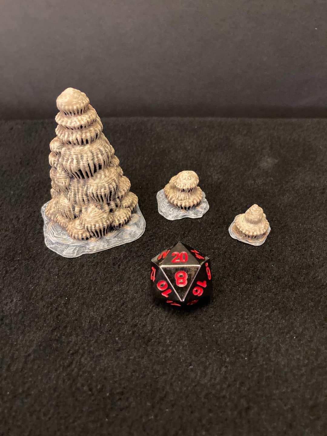 Cave Stalagmite Set / Painted 28mm Miniature Scatter Terrain for ...