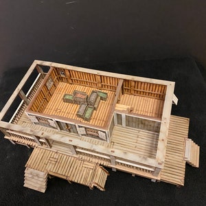 Nanhai Trading Post With Crates by 4ground / Assembled 28mm Miniature ...