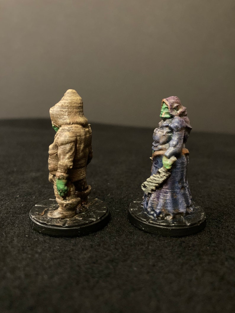 Orc Villagers / Painted 28mm Miniature for Dungeons and - Etsy