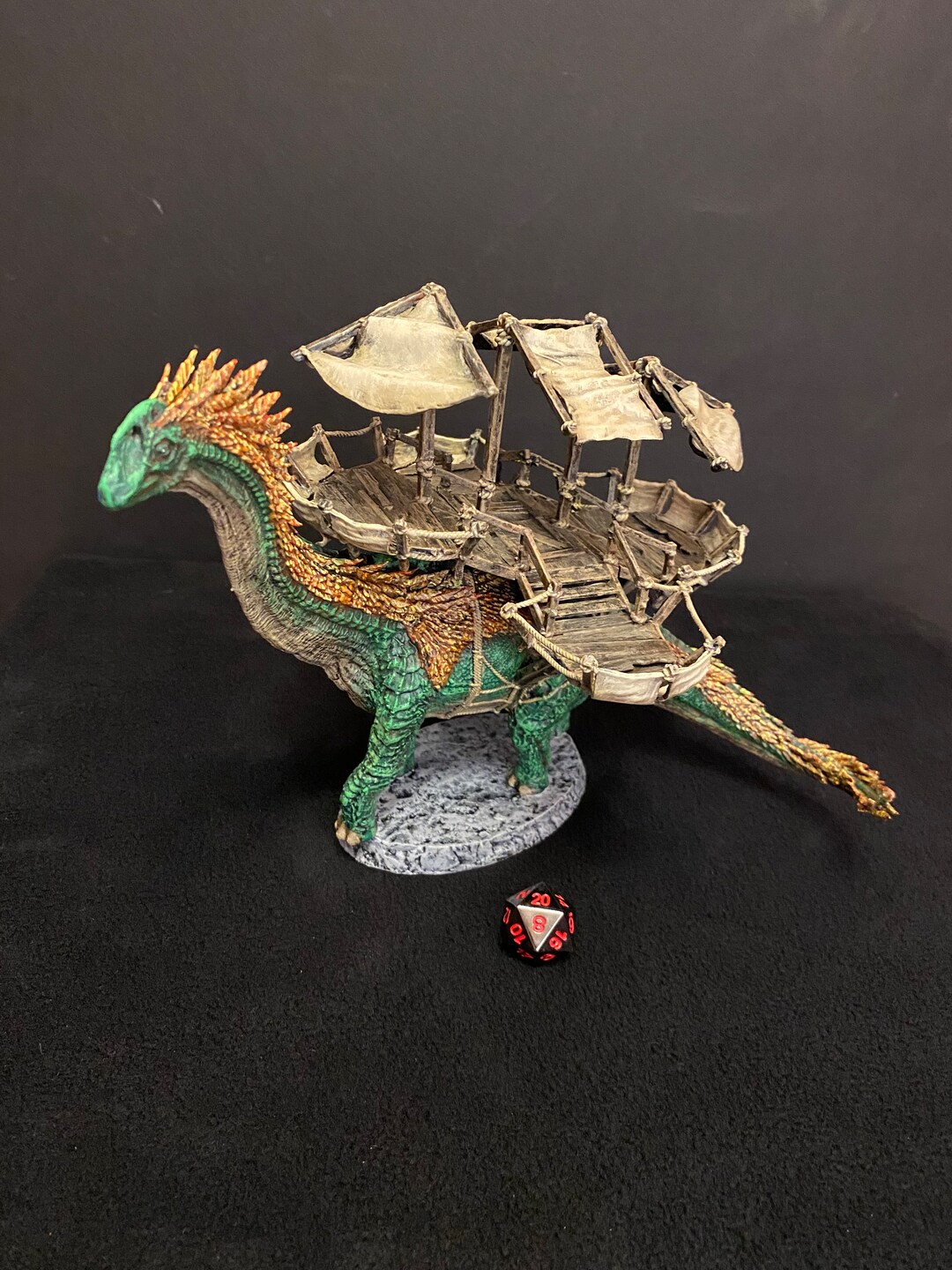 Long Neck Brachiosaurus and Platform by Mini Monster Mayhem / Painted ...