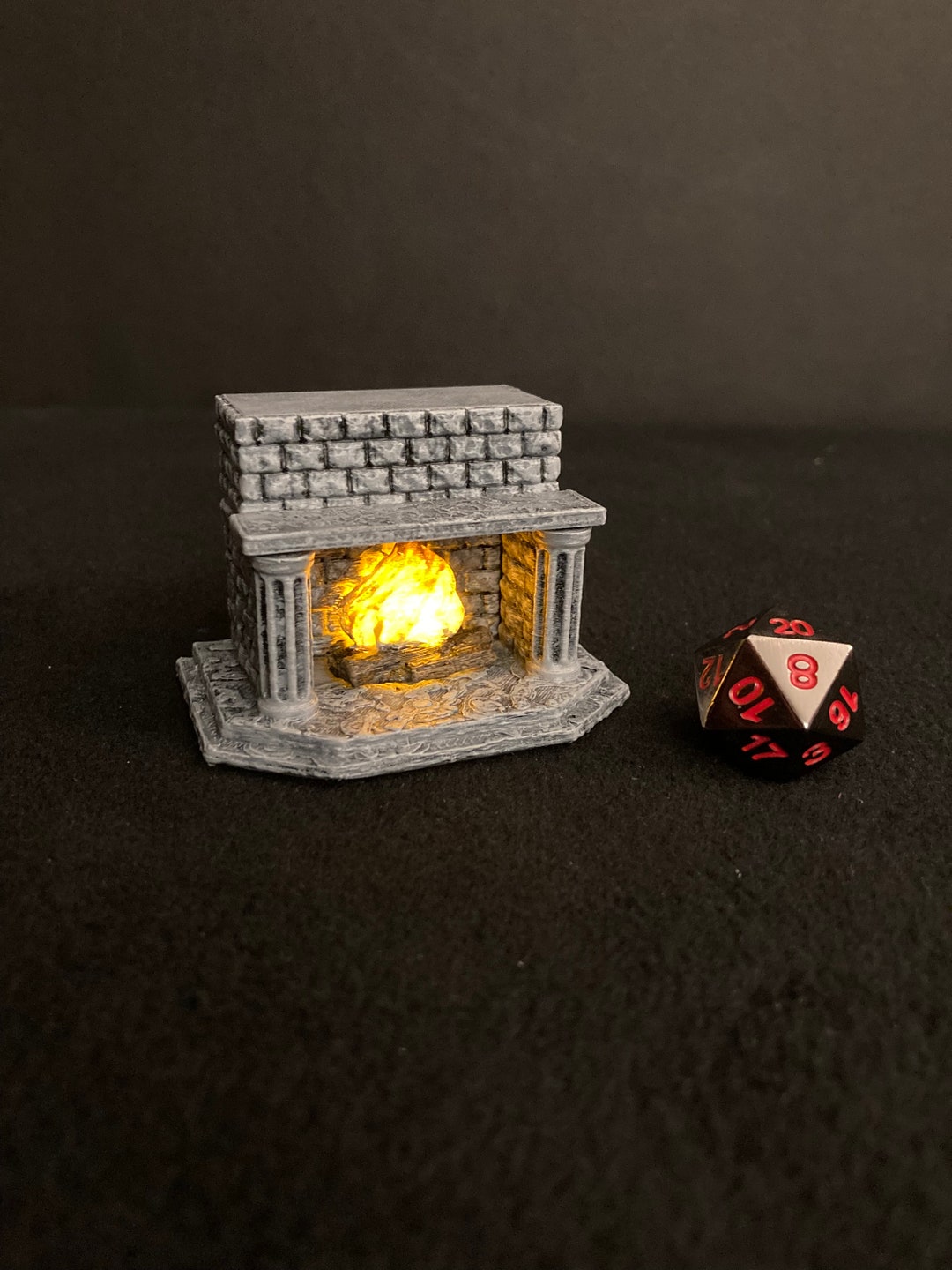 LED Fireplace by Fat Dragon Games / Painted 32mm Miniature Scatter ...