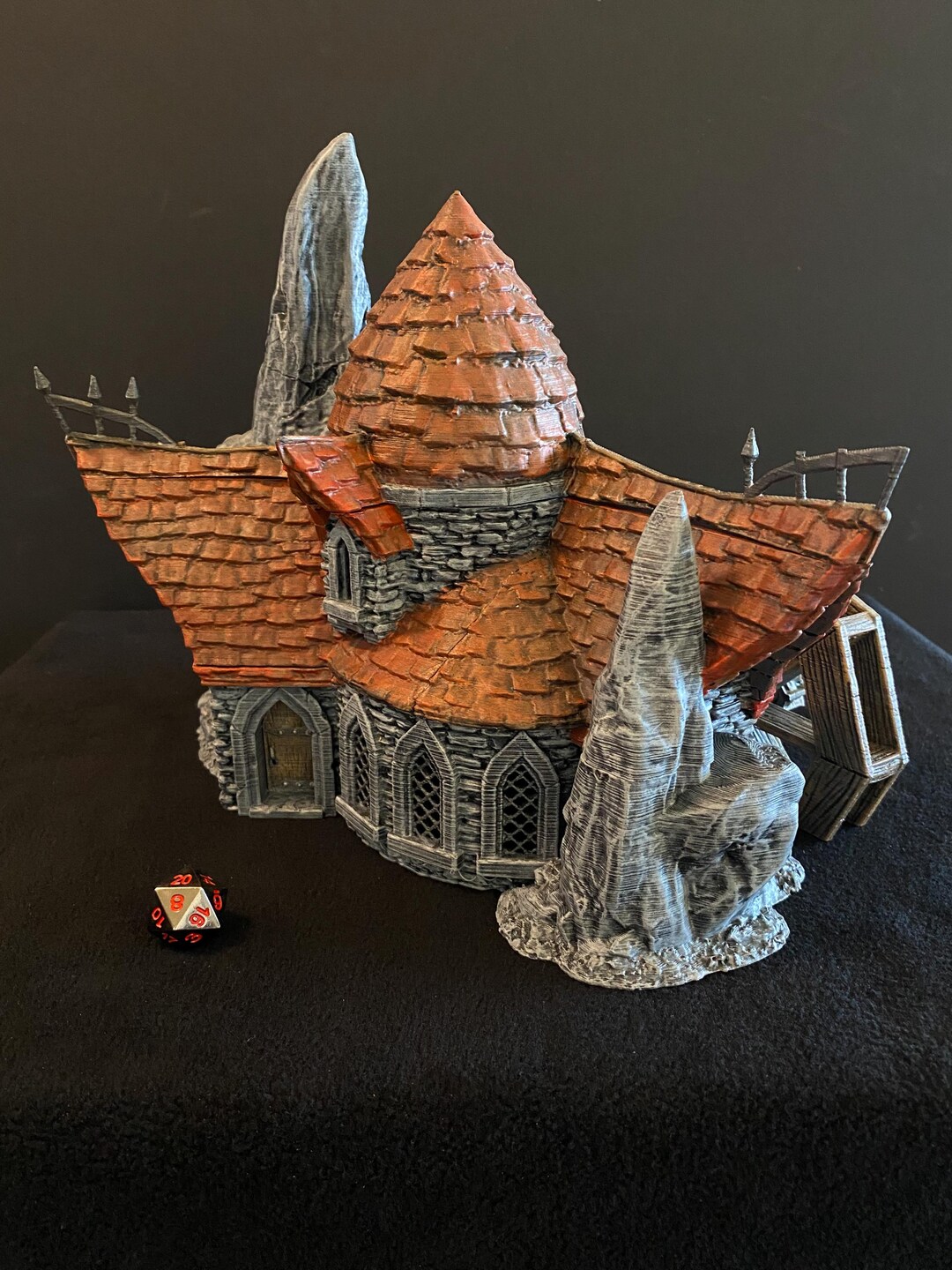 Dark Realms Drakenhal Cavern City Watermill and Bakery / Painted 32mm ...