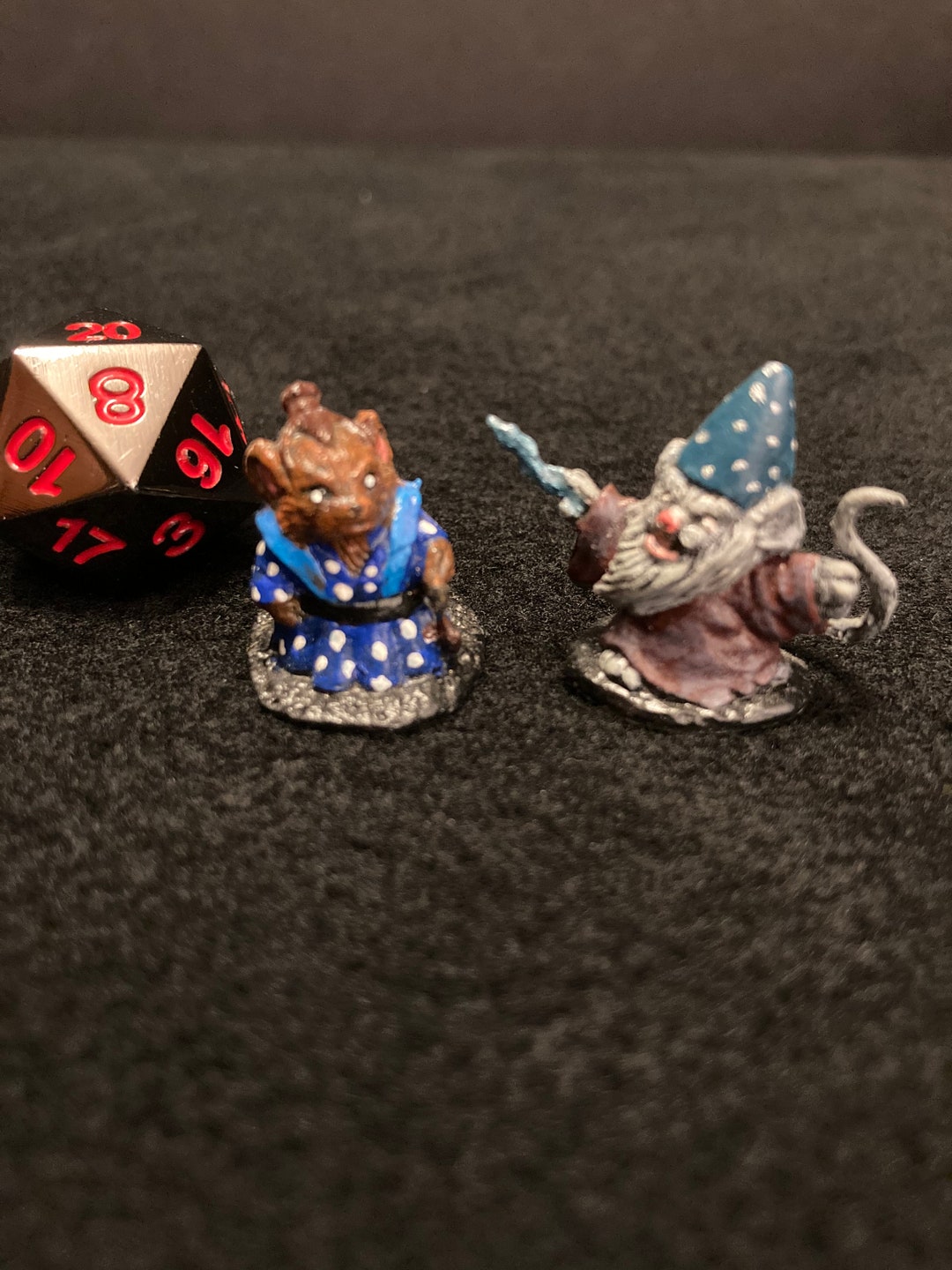 Mousling Sorcerer and Samurai by Reaper Bones / Painted 28mm Miniature ...