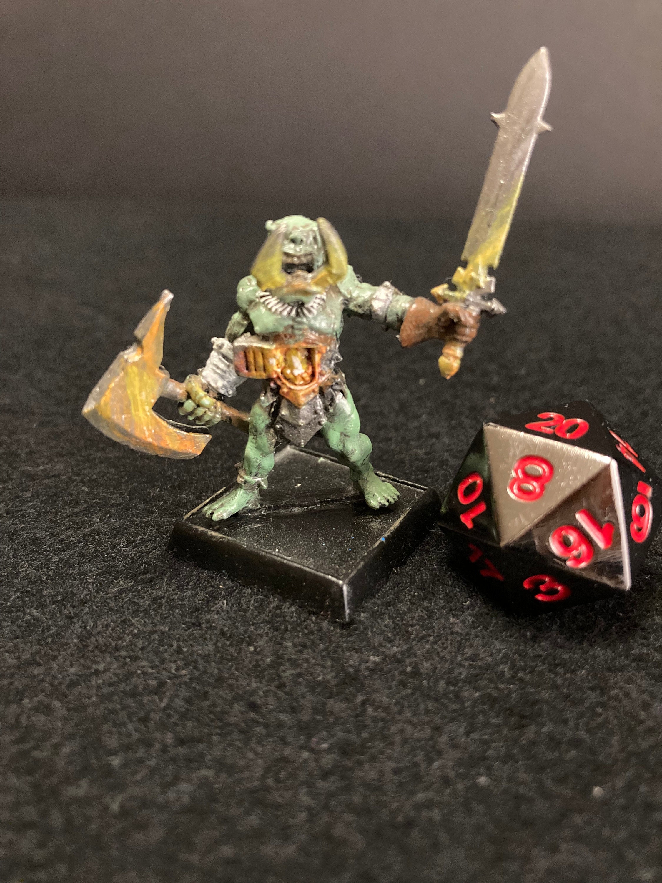 Forge Fueled Orc / Painted Miniature for Dungeons & Dragons - Etsy