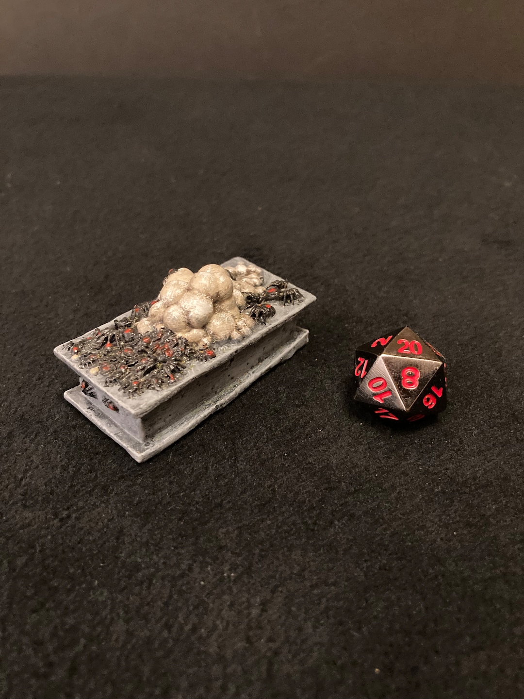 Sarcophagus Covered With Spiders and Eggs / Painted 28mm Miniature ...