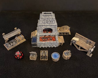 Nanhai Trading Post With Crates by 4ground / Assembled 28mm Miniature ...