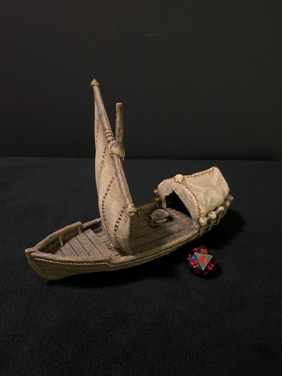 Large Fisherman’s Skiff by EC3D Designs / Painted 28mm Scale Miniature ...