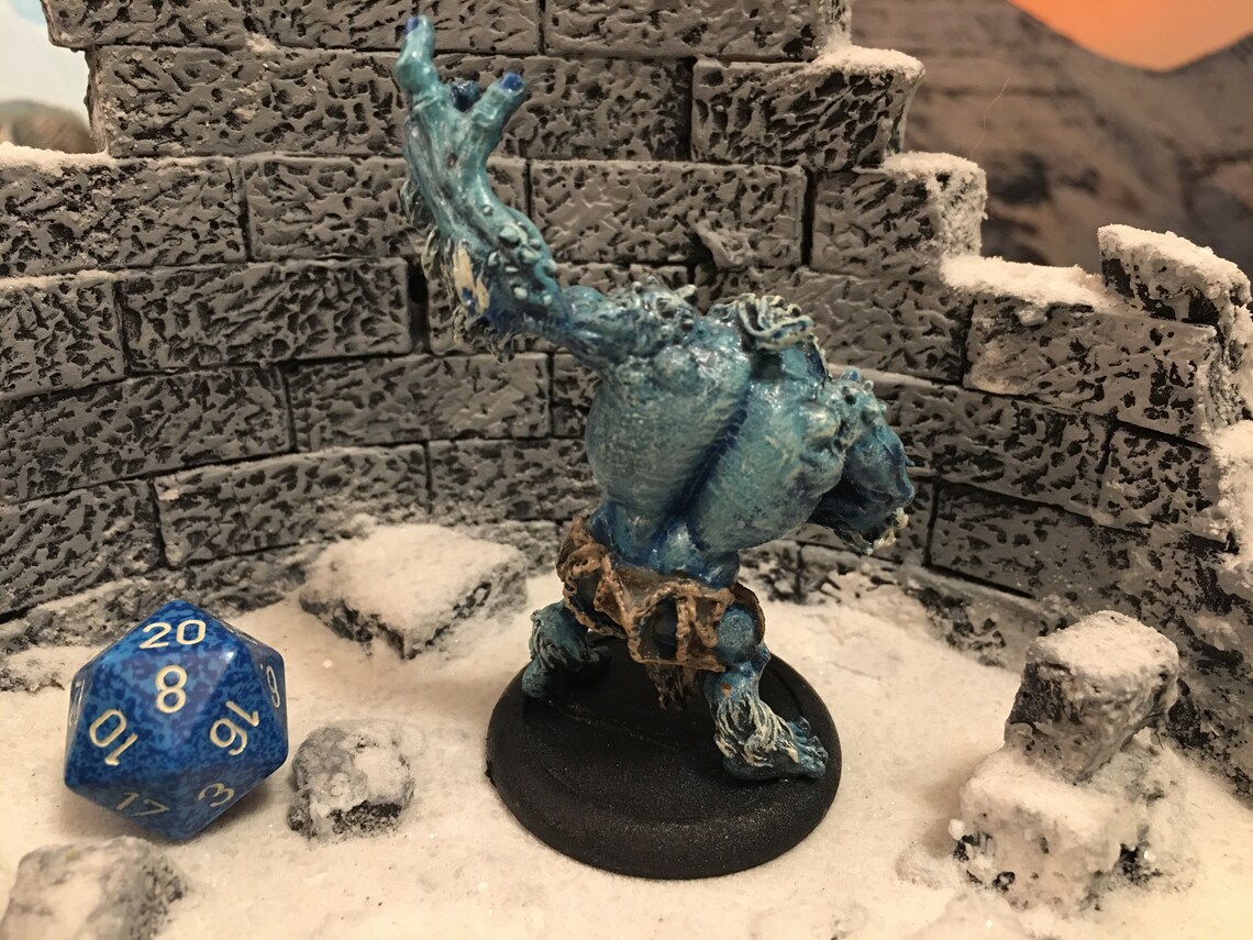 Ice Troll by Privateer Press / painted miniature 28mm for | Etsy
