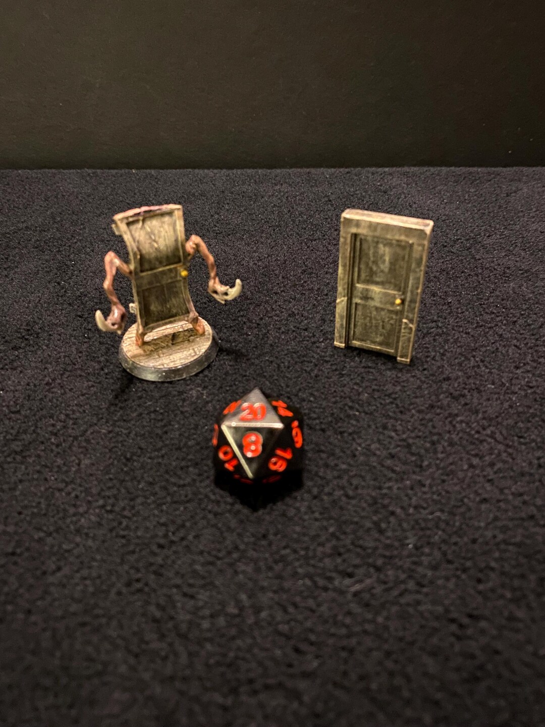 Mimic Door / Painted 28mm Miniature Scatter Terrain for Dungeons and ...