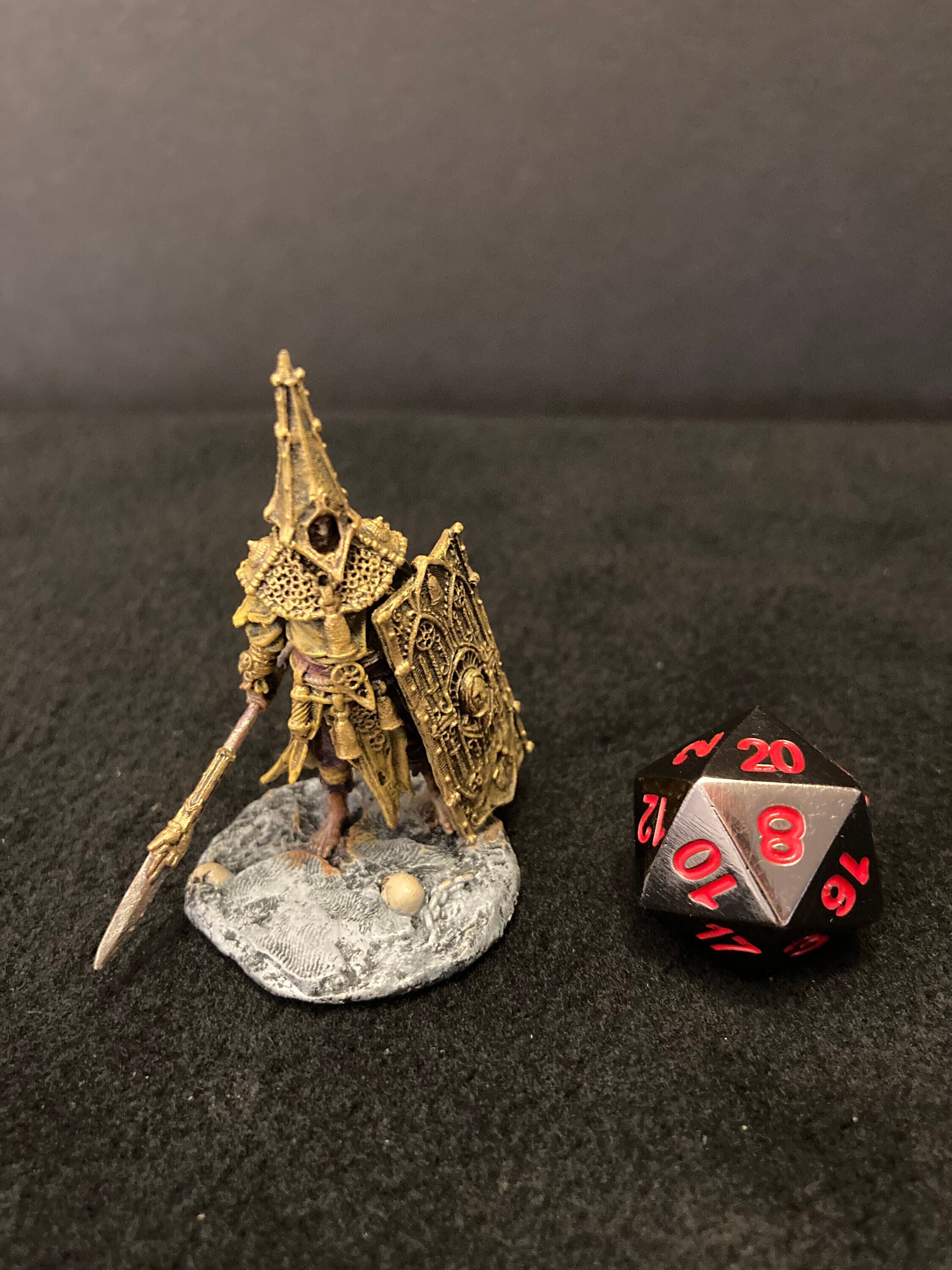 Knight of the Bell by Bestiarum Miniatures / Painted 28mm Miniature for Dungeons and Dragons Dnd ...