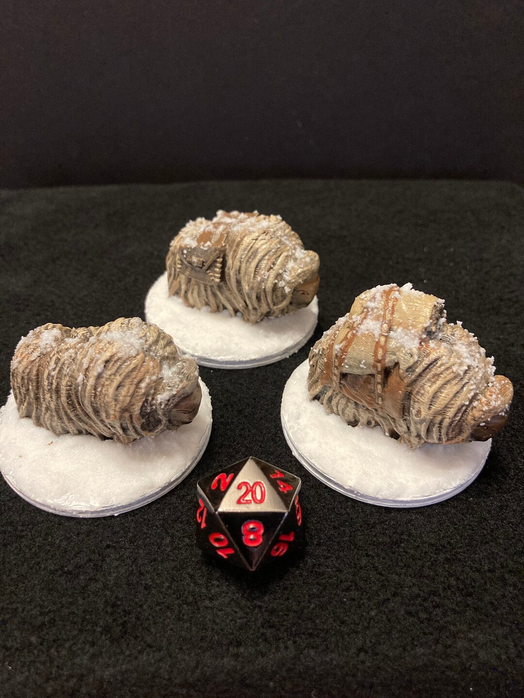 Pack Yak Lot of 3 for Wilds of Wintertide by EC3D / Painted 28mm ...