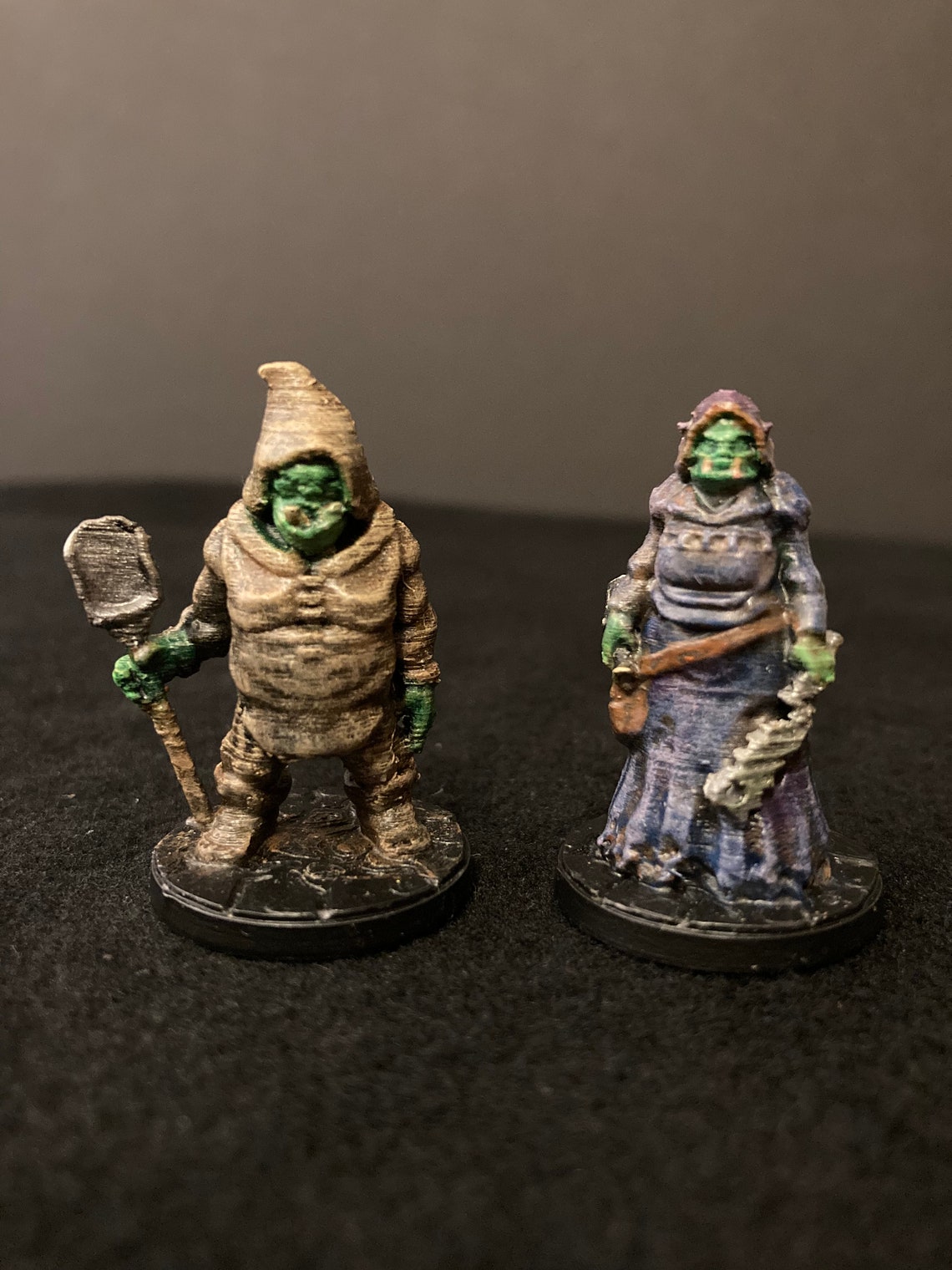 Orc Villagers / Painted 28mm Miniature for Dungeons and - Etsy