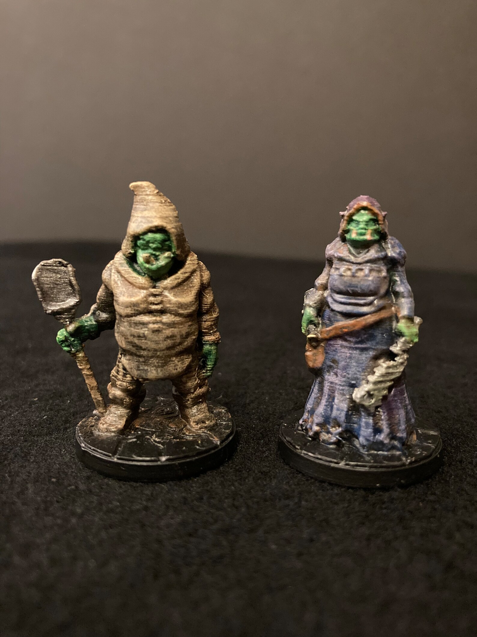 Orc Villagers / Painted 28mm Miniature for Dungeons and - Etsy