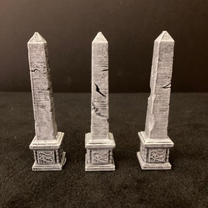 Ancient Ruins Stone Columns and Pillars / Painted 28mm Miniature ...