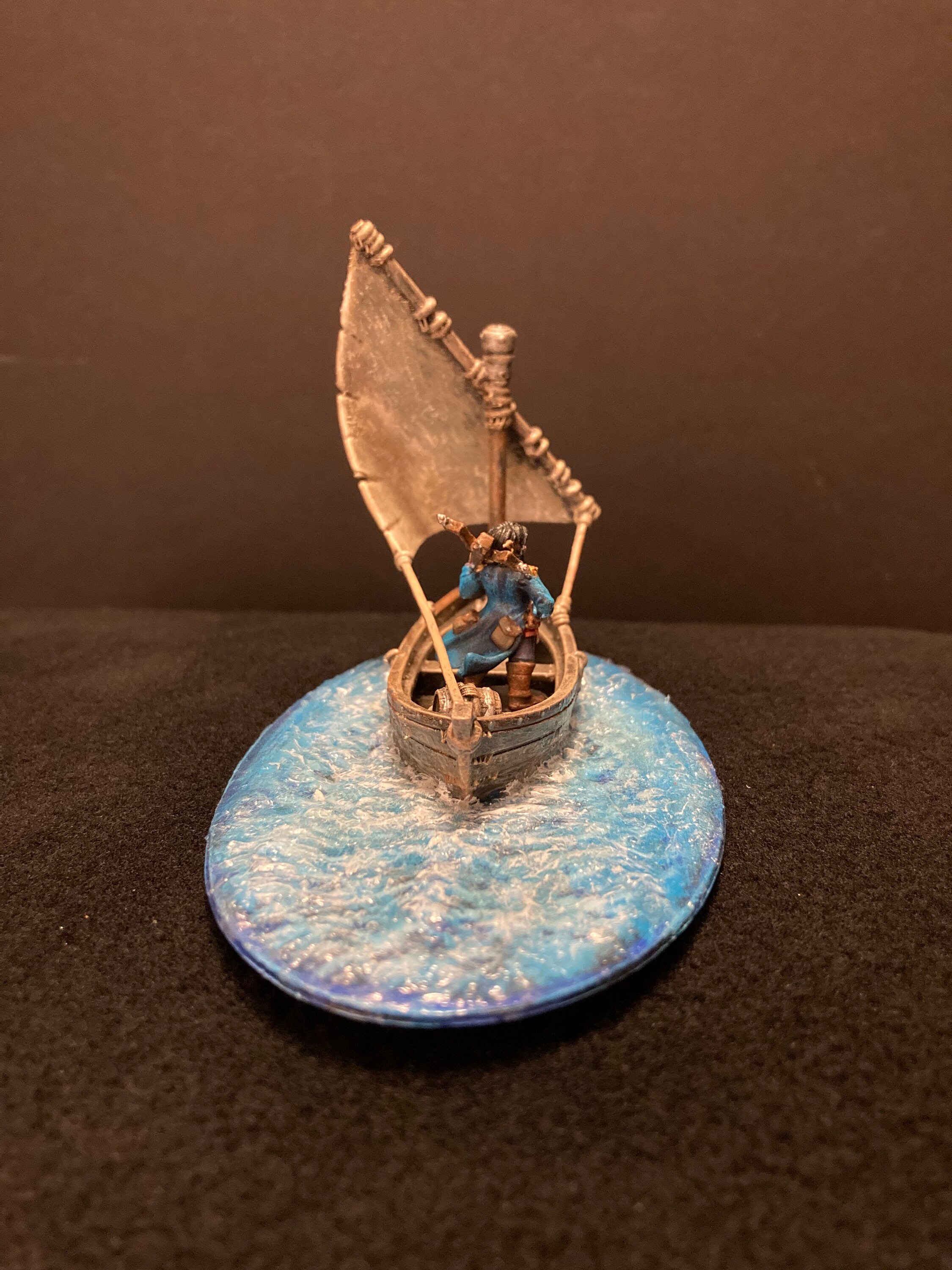 Halfling Smuggler and Ship / Painted 28mm Miniature Scatter - Etsy