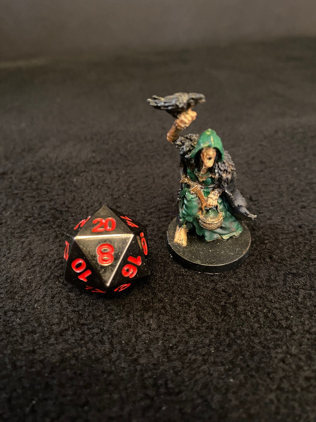 Raven Clan Mystic From Bloodrage / Painted 28mm Miniature for Dungeons ...