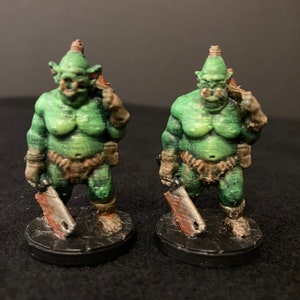 Orc Villagers / Painted 28mm Miniature for Dungeons and Dragons Dnd ...