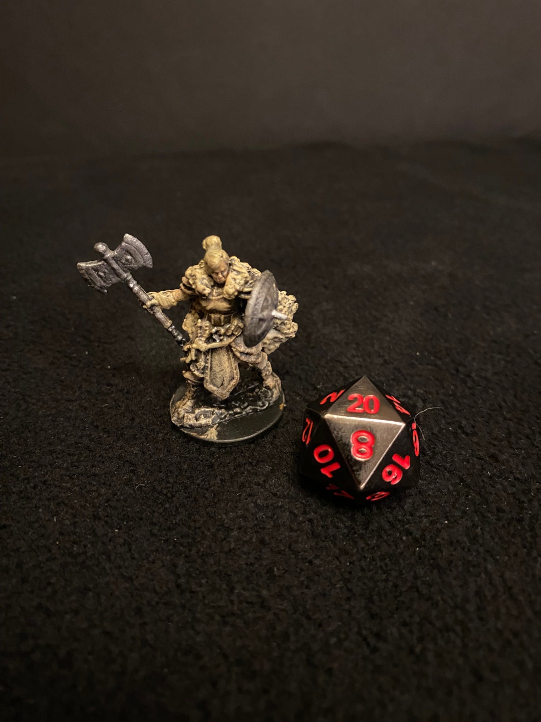 Female Half Orc Barbarian / Painted 28mm Miniature for Dungeons and ...