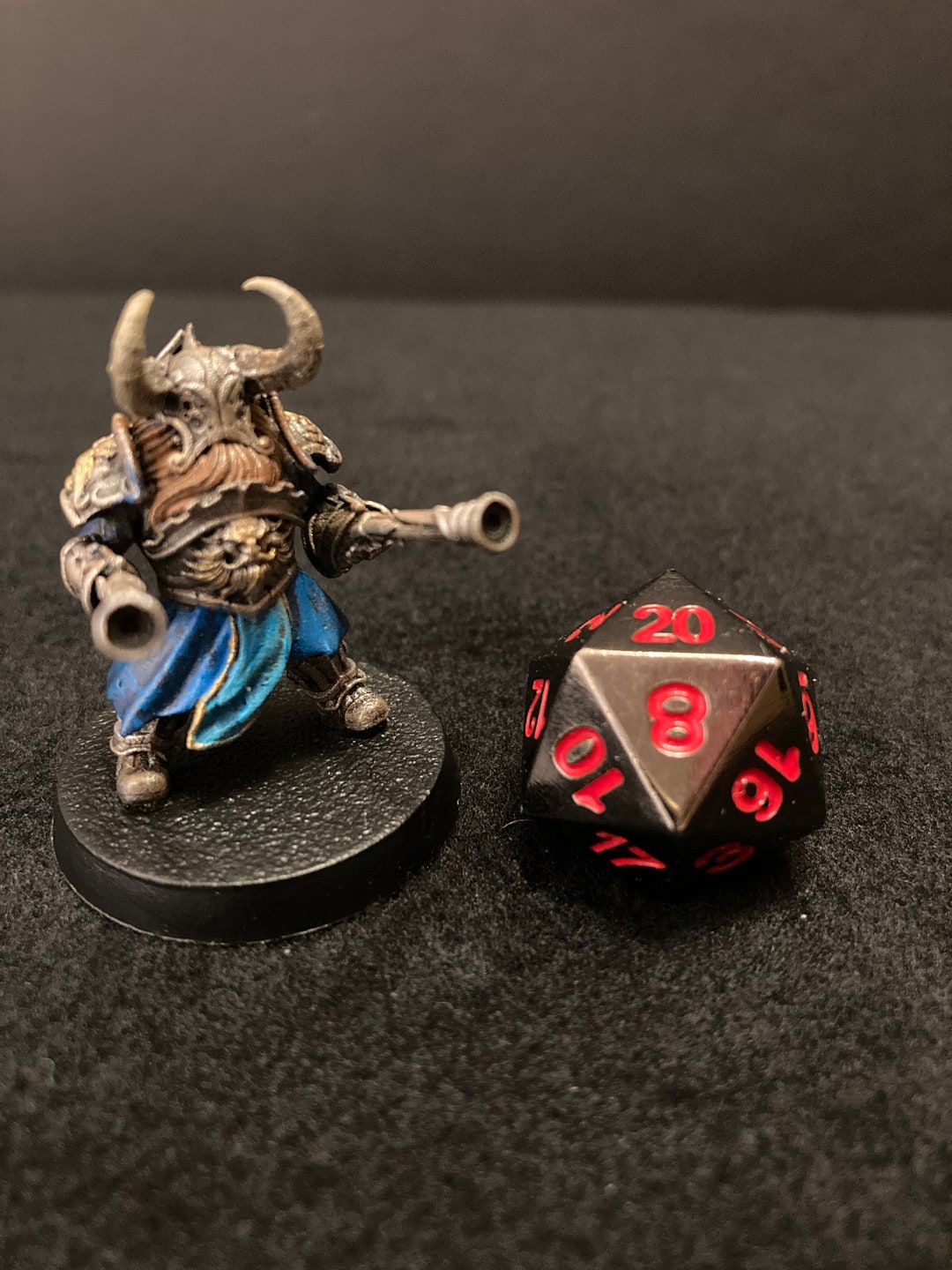 Dwarf Gunslinger by Archvillain Games / Painted 28mm Miniature for Dungeons and Dragons Dnd ...