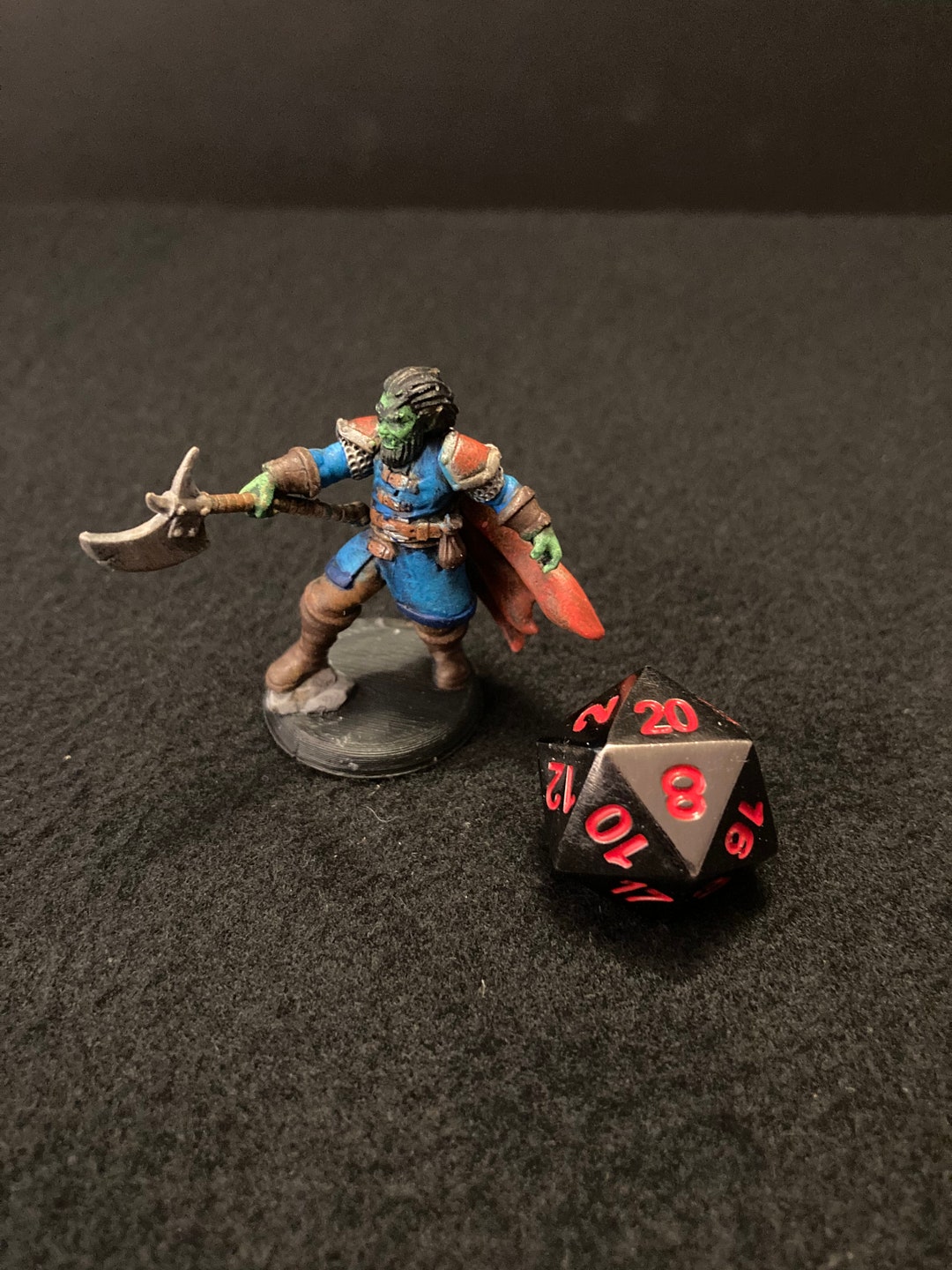 Orc Bandit Commander by Galaad Miniatures / Painted 28mm Miniature for ...