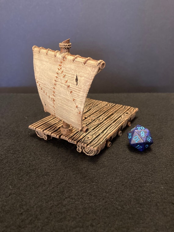 Barrel Raft From Depths of the Savage Atoll by EC3D / Painted - Etsy