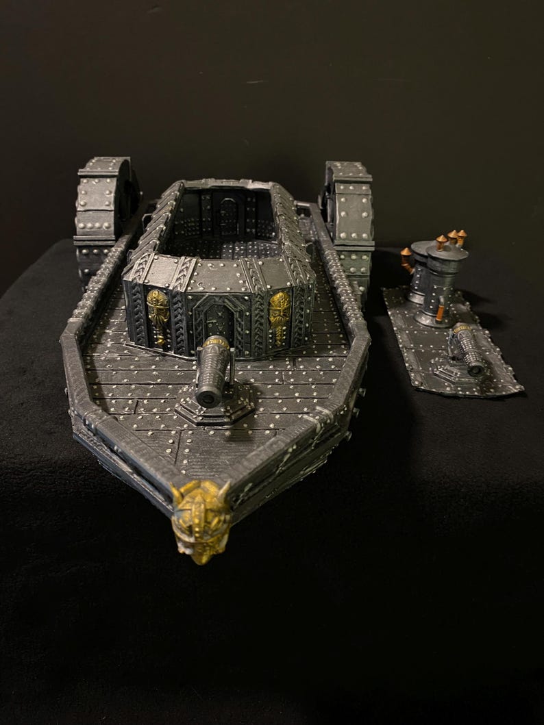 Steam Ironclad by Printable Scenery / Painted 28mm Miniature Scatter ...