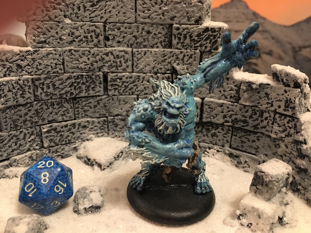 Ice Troll by Privateer Press / Painted Miniature 28mm for Dungeons ...
