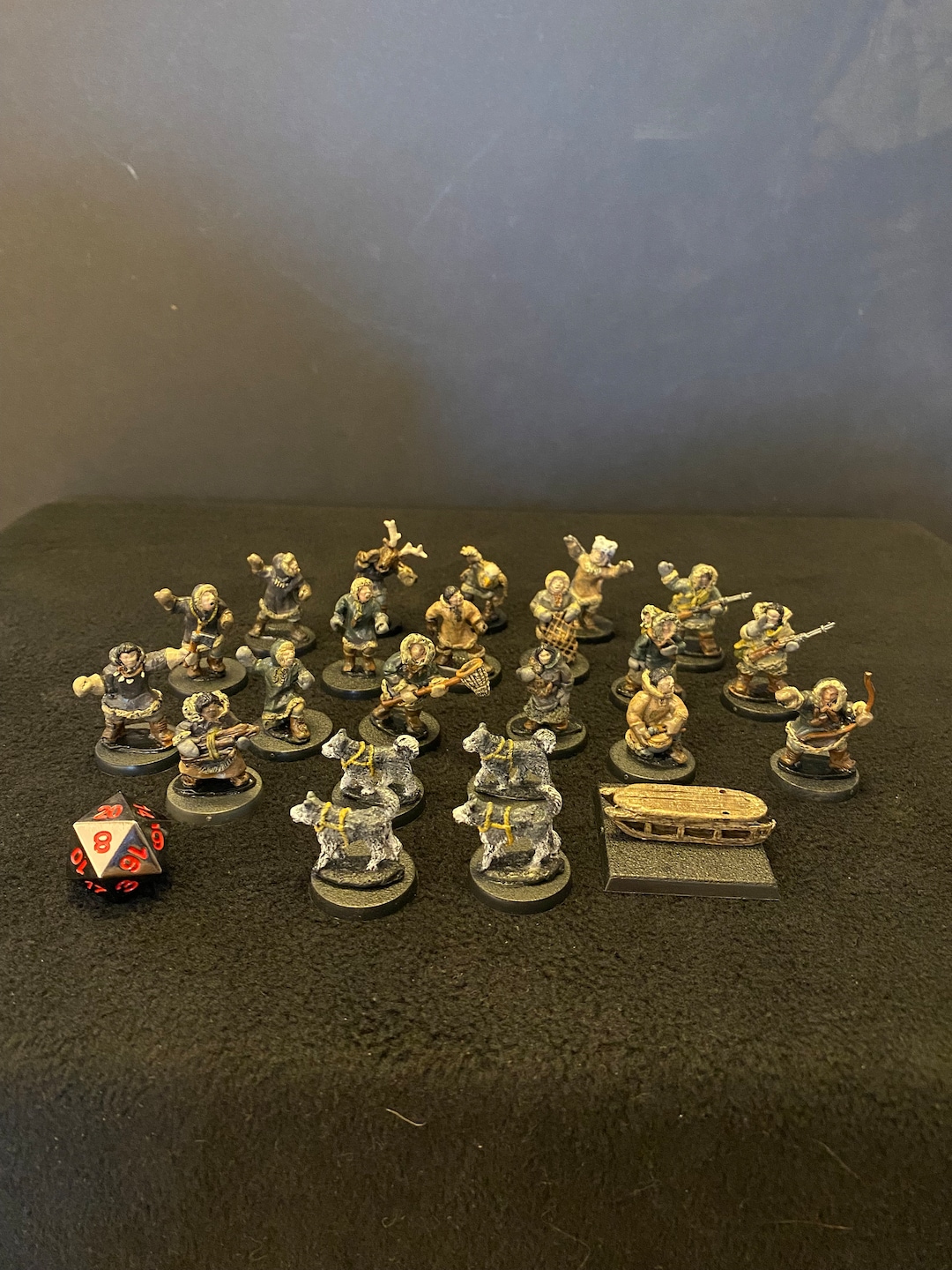 Inuit Shaman Leaders Civilians Sled by Badger Games / Painted 28mm ...