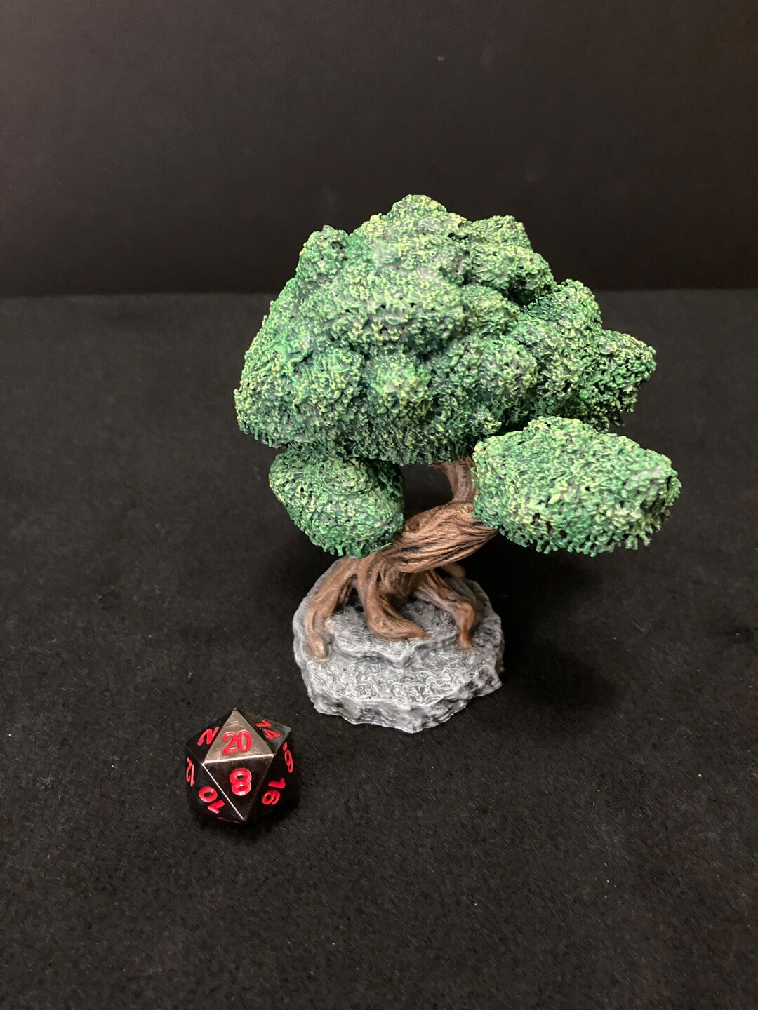 Courtyard Tree With Stone Base / Painted 28mm Miniature Scatter Terrain ...