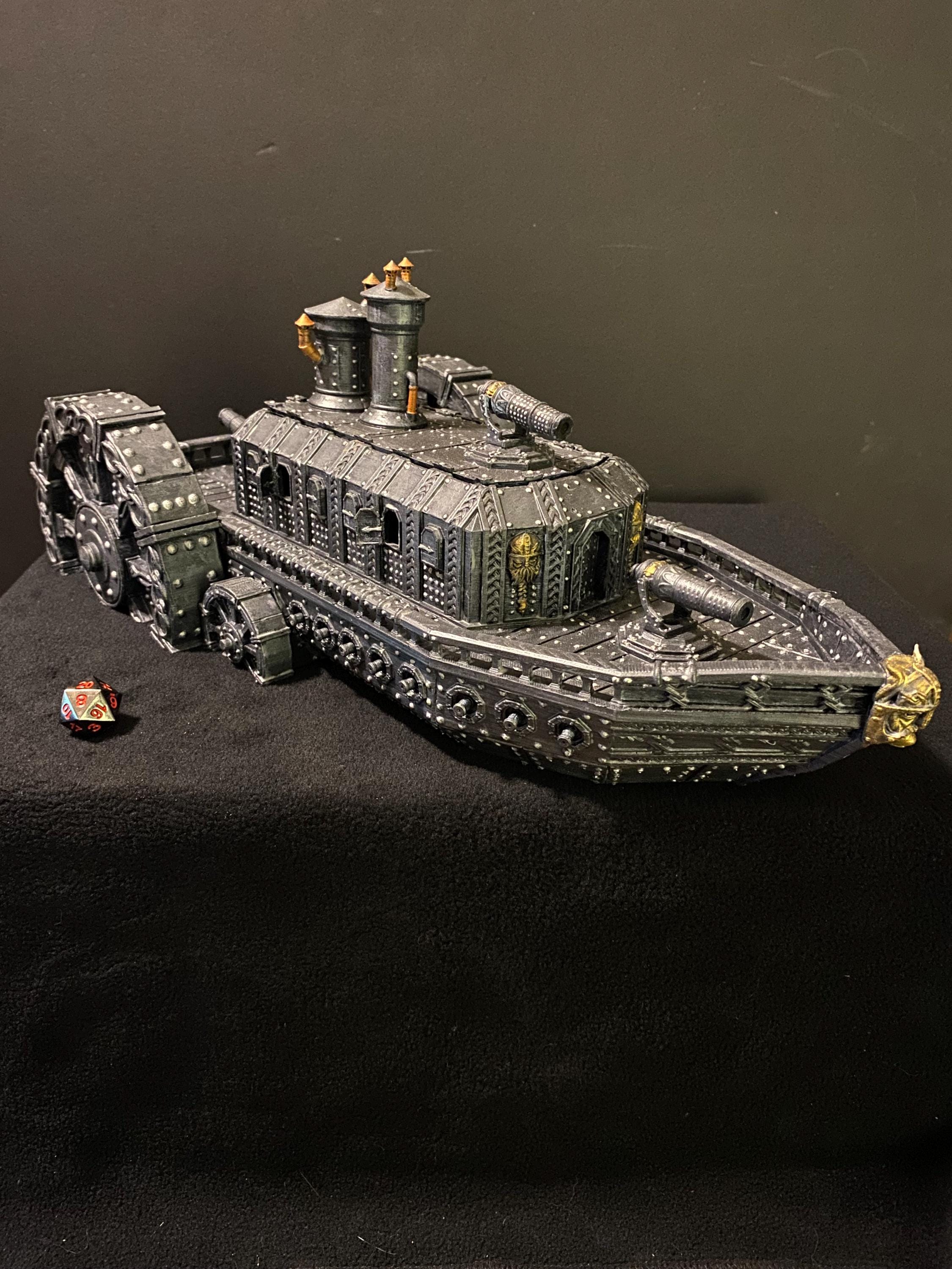 Steam Ironclad by Printable Scenery / Painted 28mm Miniature Scatter ...