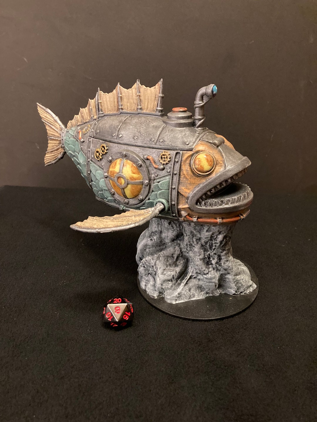 Gnomish Submarine by EC3D / Painted 28mm Miniature Scatter Terrain for ...