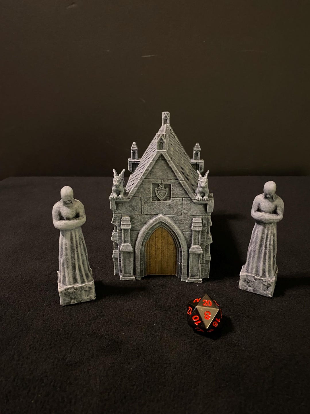Graveyard Mausoleum and Statues by Ender Games / Painted 28mm Miniature ...