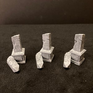 Ancient Ruins Stone Columns and Pillars / Painted 28mm Miniature ...