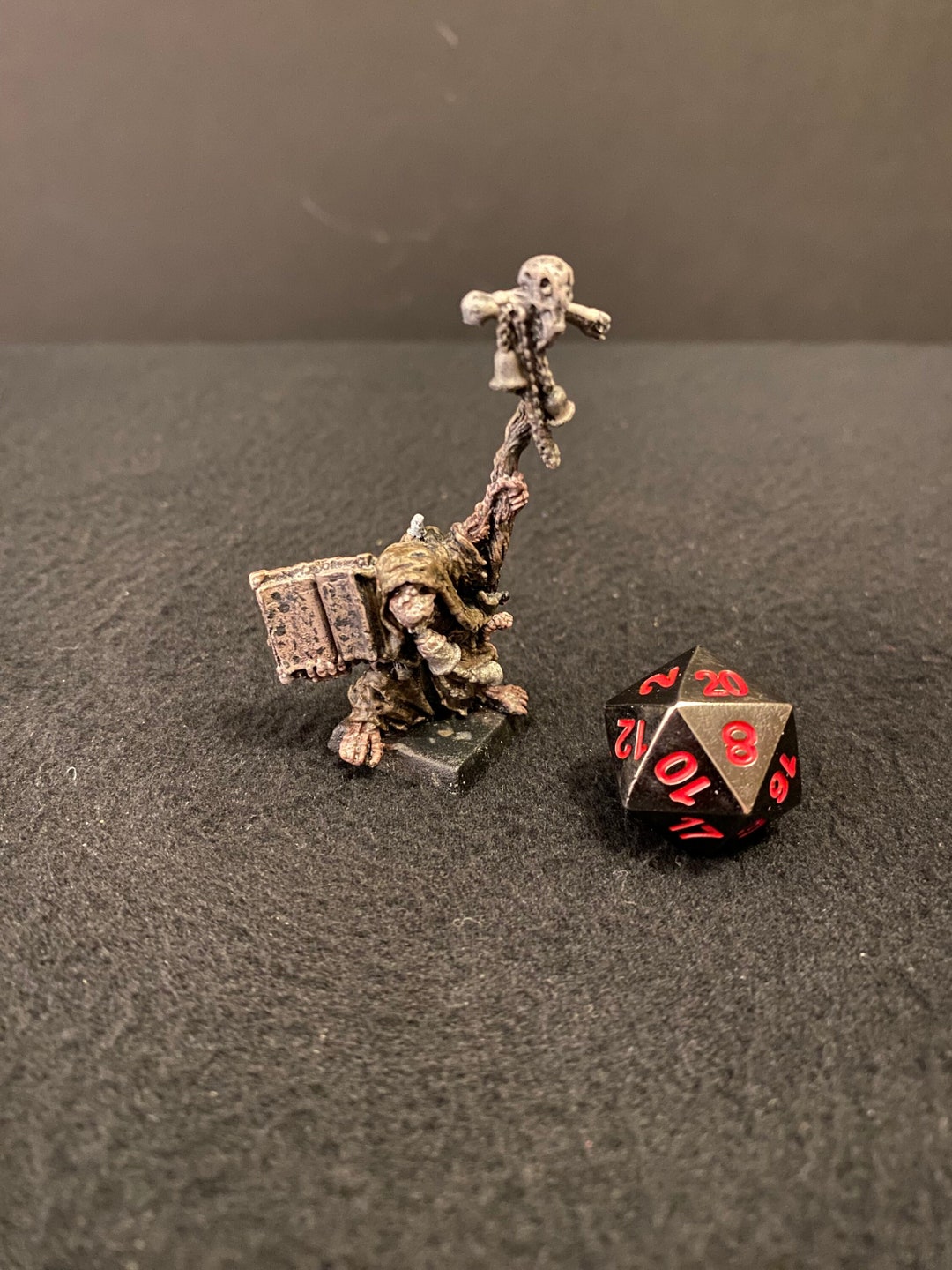 Shaven Plague Priest for Warhammer Aos / Painted 28mm Miniature for Dungeons and Dragons Dnd ...