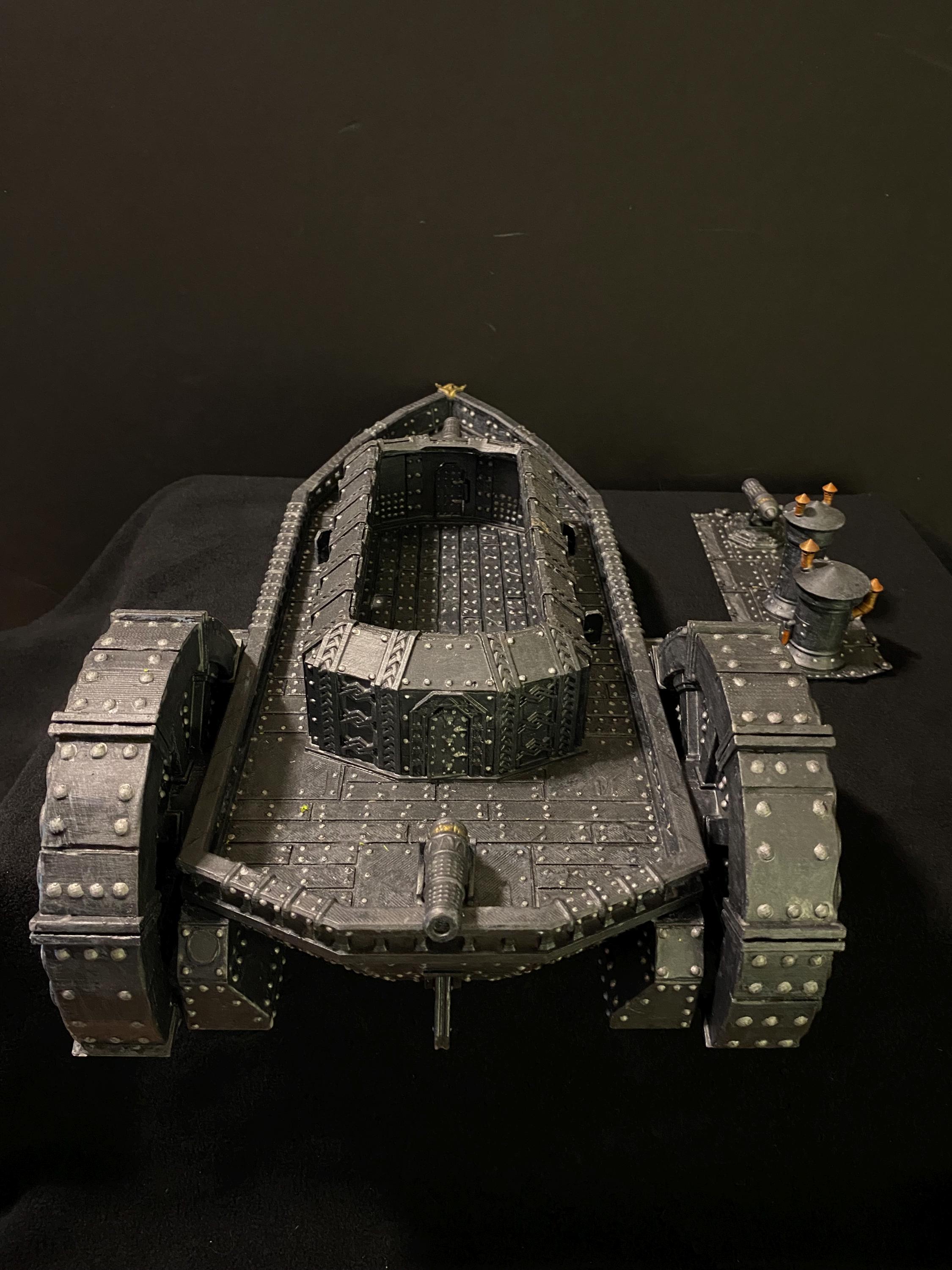 Steam Ironclad by Printable Scenery / Painted 28mm Miniature Scatter ...