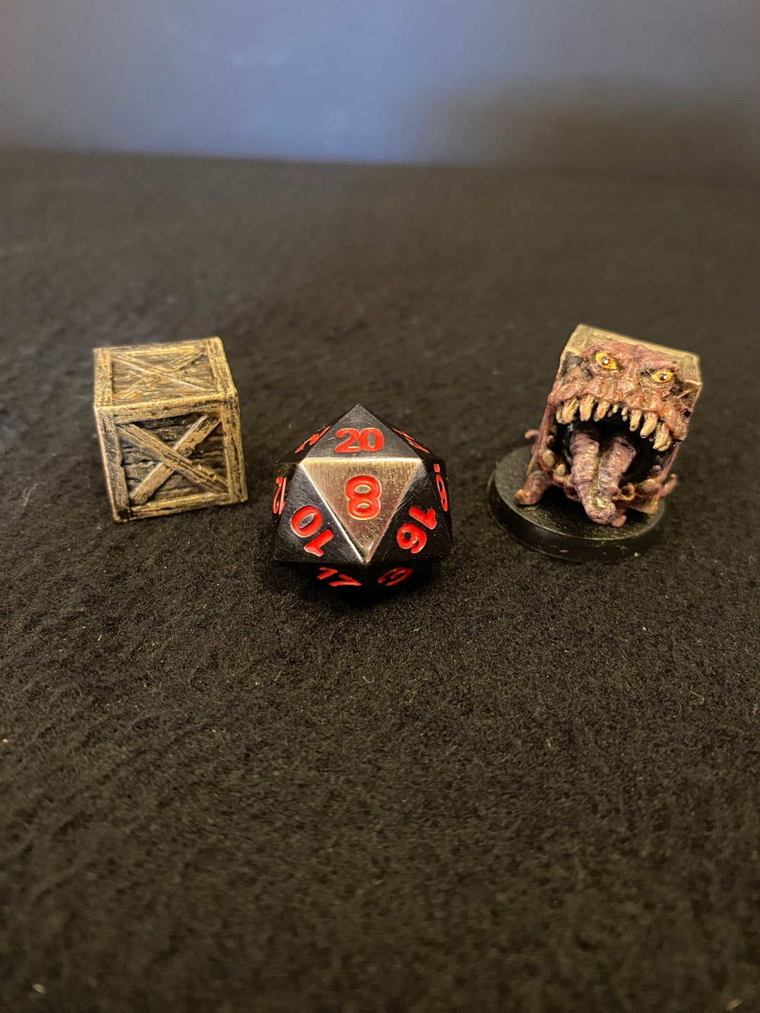 Mimic Crate / Painted 28mm Scale Miniature for Dungeons and Dragons ...