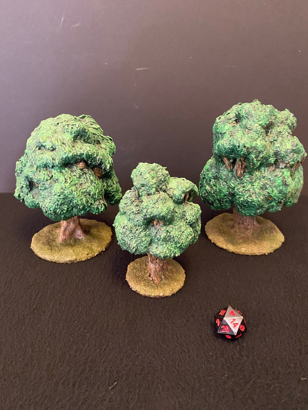 Oak Trees by EC3D / Painted 32mm Miniature Scatter Terrain for Dungeons ...