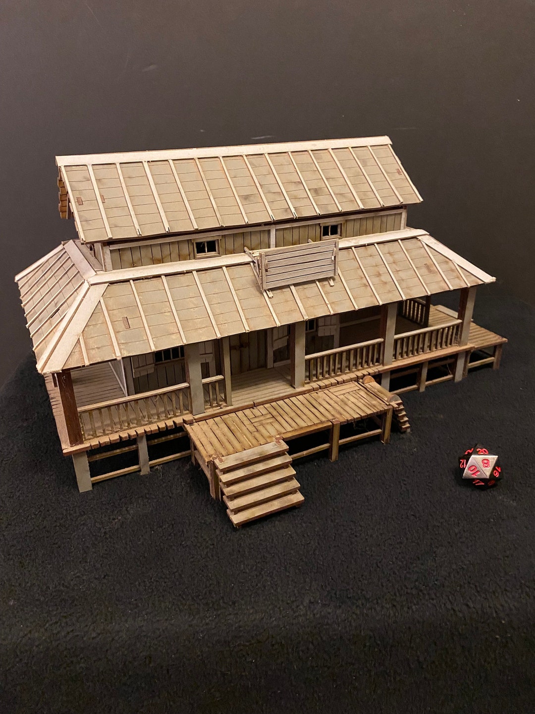 Nanhai Trading Post With Crates by 4ground / Assembled 28mm Miniature ...