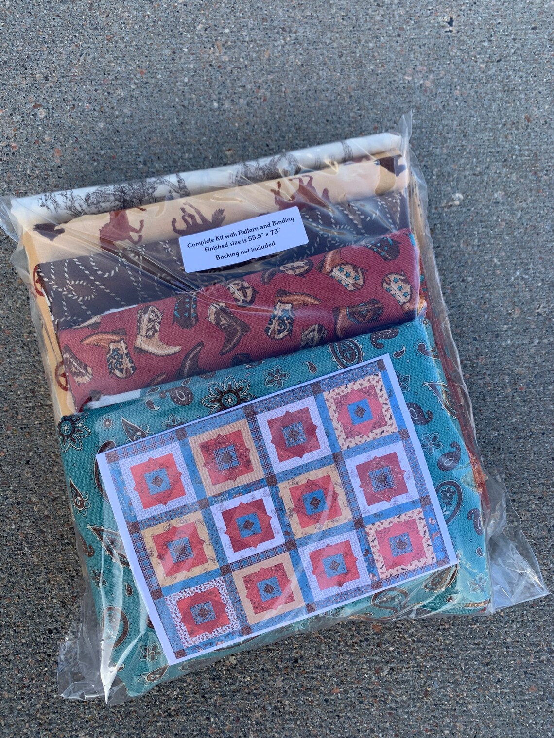 Home on the Range Quilt Kit Cowboy Square Dance Deb Strain - Etsy