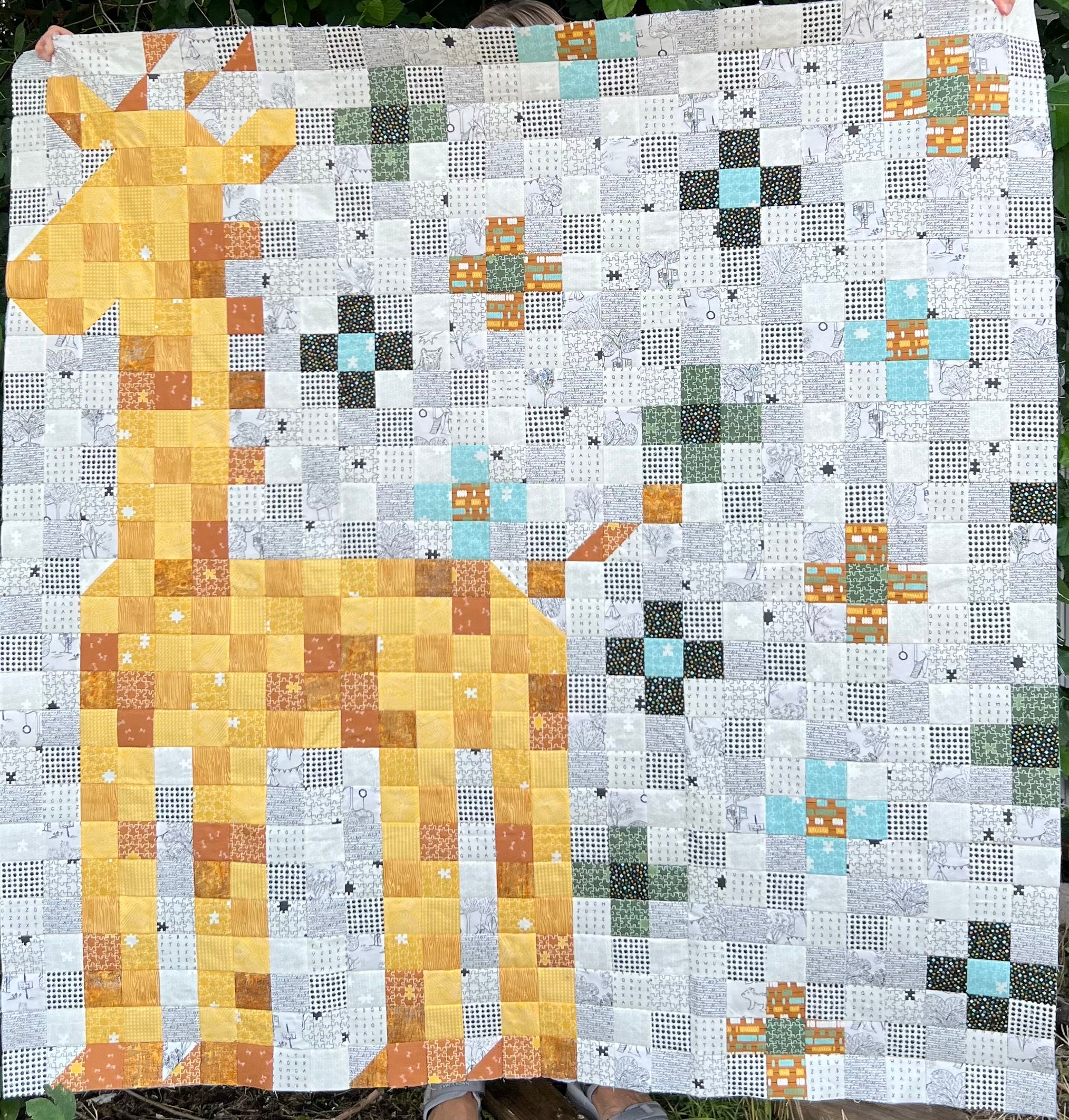 Giraffe 10-sisters Grid Quilt - Etsy