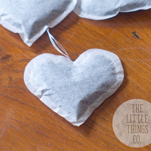 Heart Shaped Tea Bags Handmade Eco-friendly Biodegradable - Etsy
