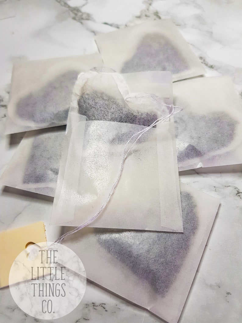Heart Shaped Tea Bags, Handmade, Eco-friendly, Biodegradable Wedding ...