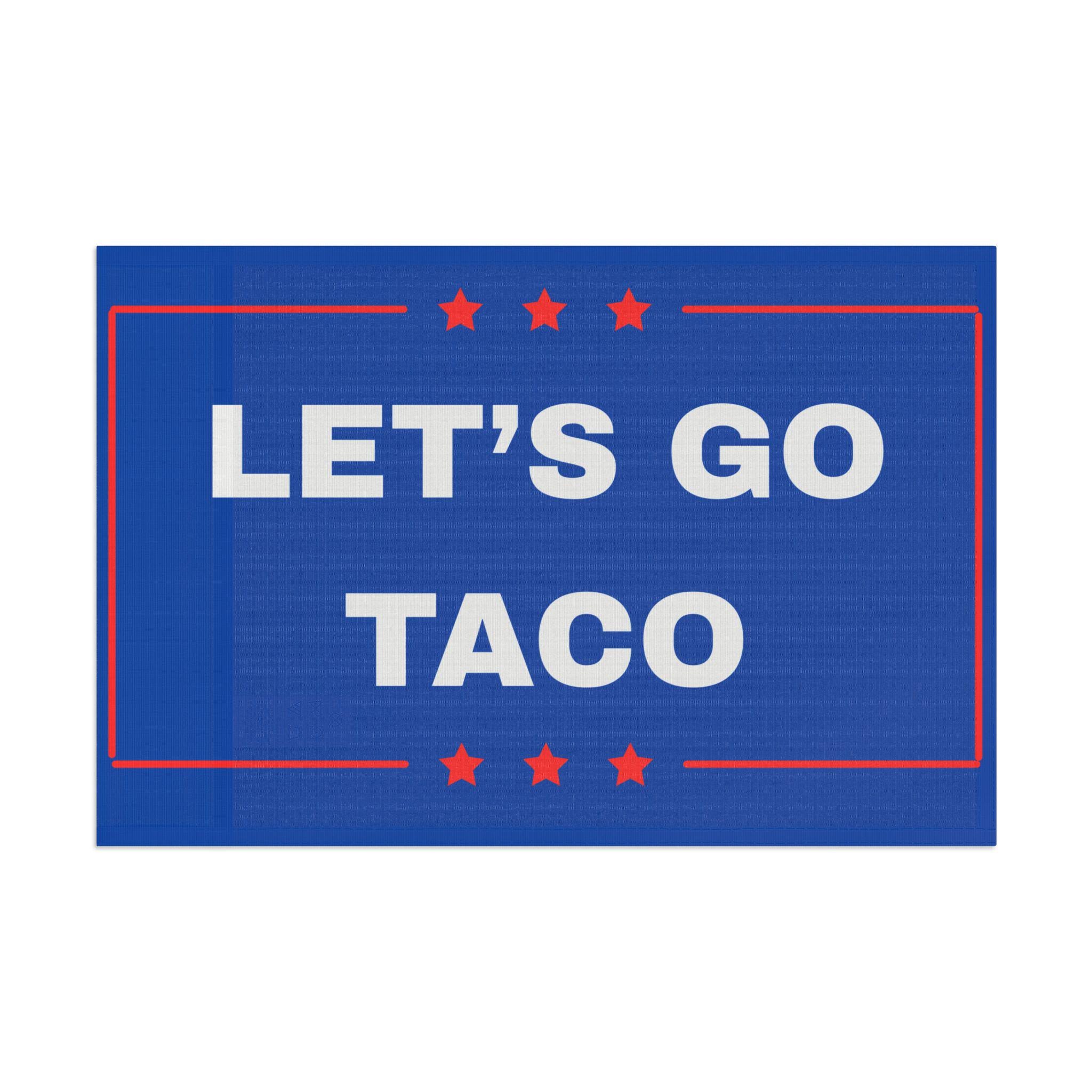Patriotic Taco Flag, Let's Go Taco Banner, Taco Party Decor, Funny BBQ ...