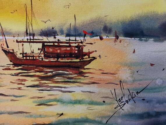 Chinese Ocean Painting