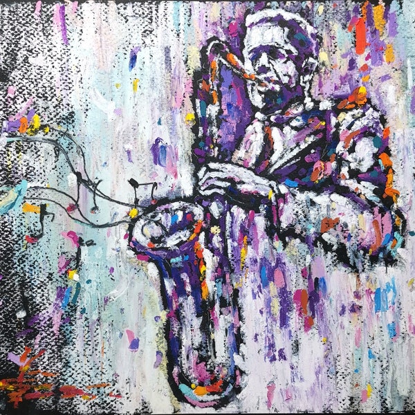 Saxophone Painting - Etsy