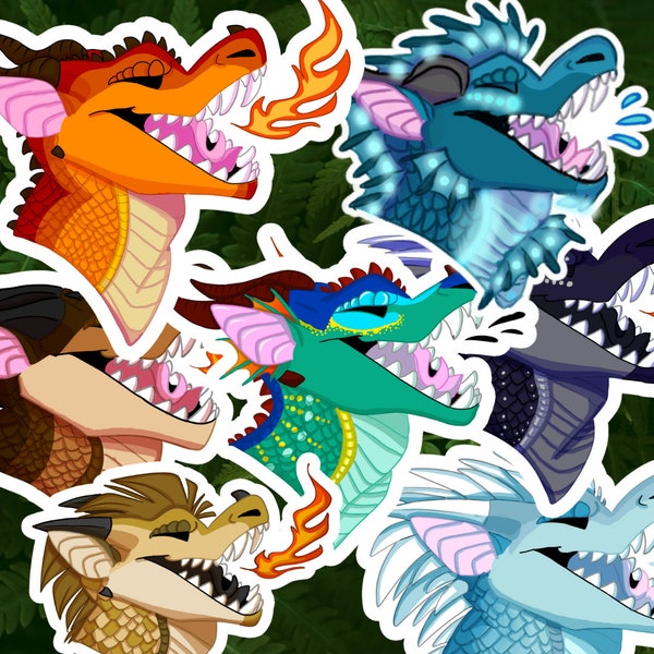 Wings of the Fire Sticker - Etsy