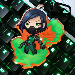 Viper Valorant Fan Art / Rainbow Epoxy Charm/keychain - Etsy
