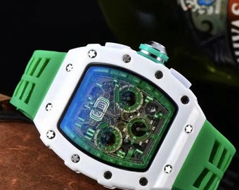 Skeleton Quartz Watch Men - Etsy