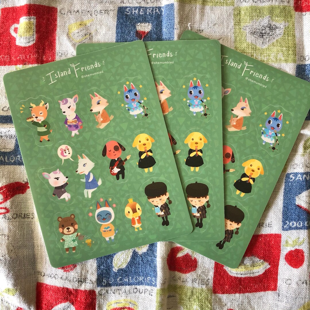 Animal Crossing Sticker Sheet - Etsy